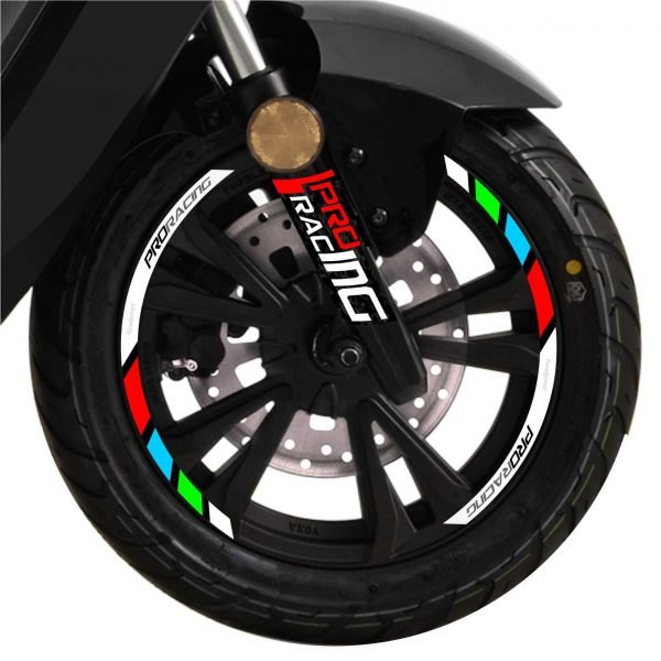 Piston Graphics Automobile Stickers - Scooty Rim Stickers Kit