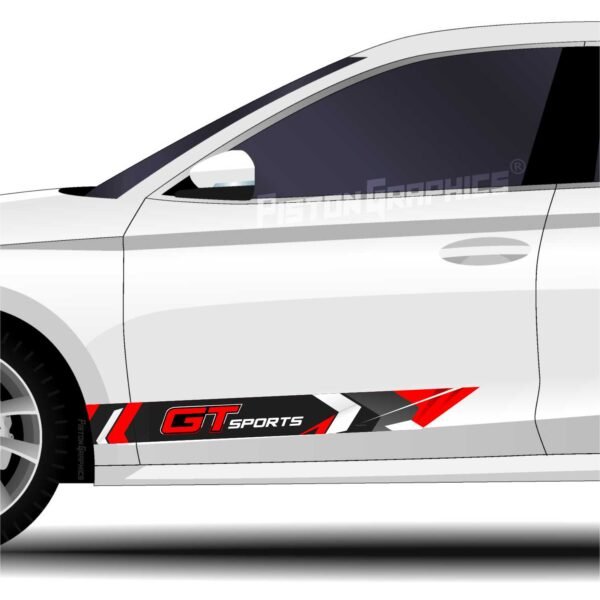 Piston Graphic Stickers for Cars - GT racing Sticker graphics