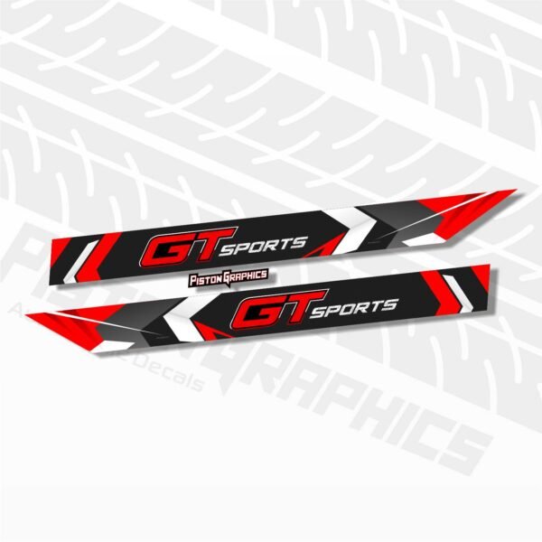 Piston Graphic Stickers for Cars - GT racing Sticker graphics